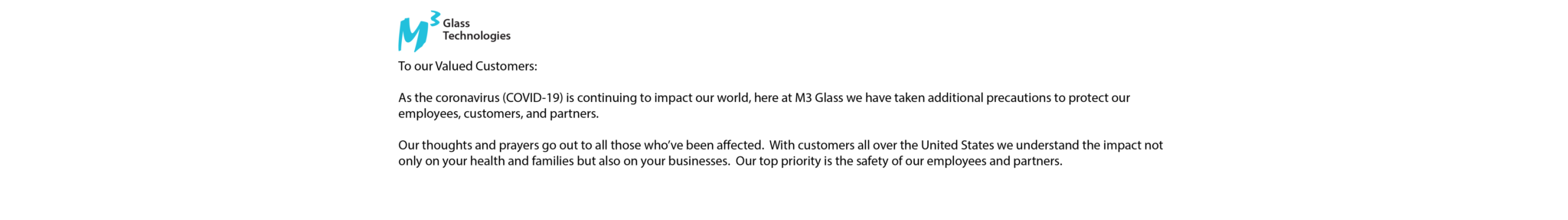 M3 Glass Technologies | Custom Glass Design and Manufacturing